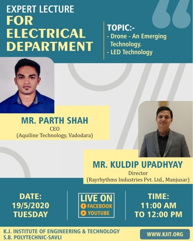 EXPERT LECTURE ON DRONE - AN EMERGING TECHNOLOGY EXPERT LECTURE ON DRONE - AN EMERGING TECHNOLOGY